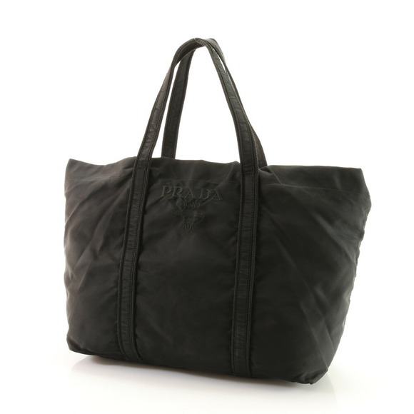 Prada | Bags | Prada Tote Nylon Embroidery Bag Tessuto Logo | Poshmark